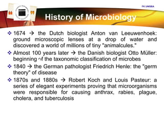 I ntroduction to microbiology | PPT | Infectious Diseases | Diseases ...