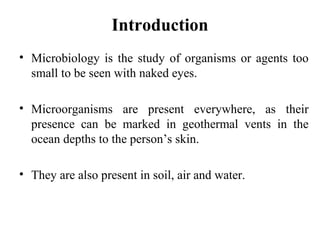 Introduction to microbiology | PPT