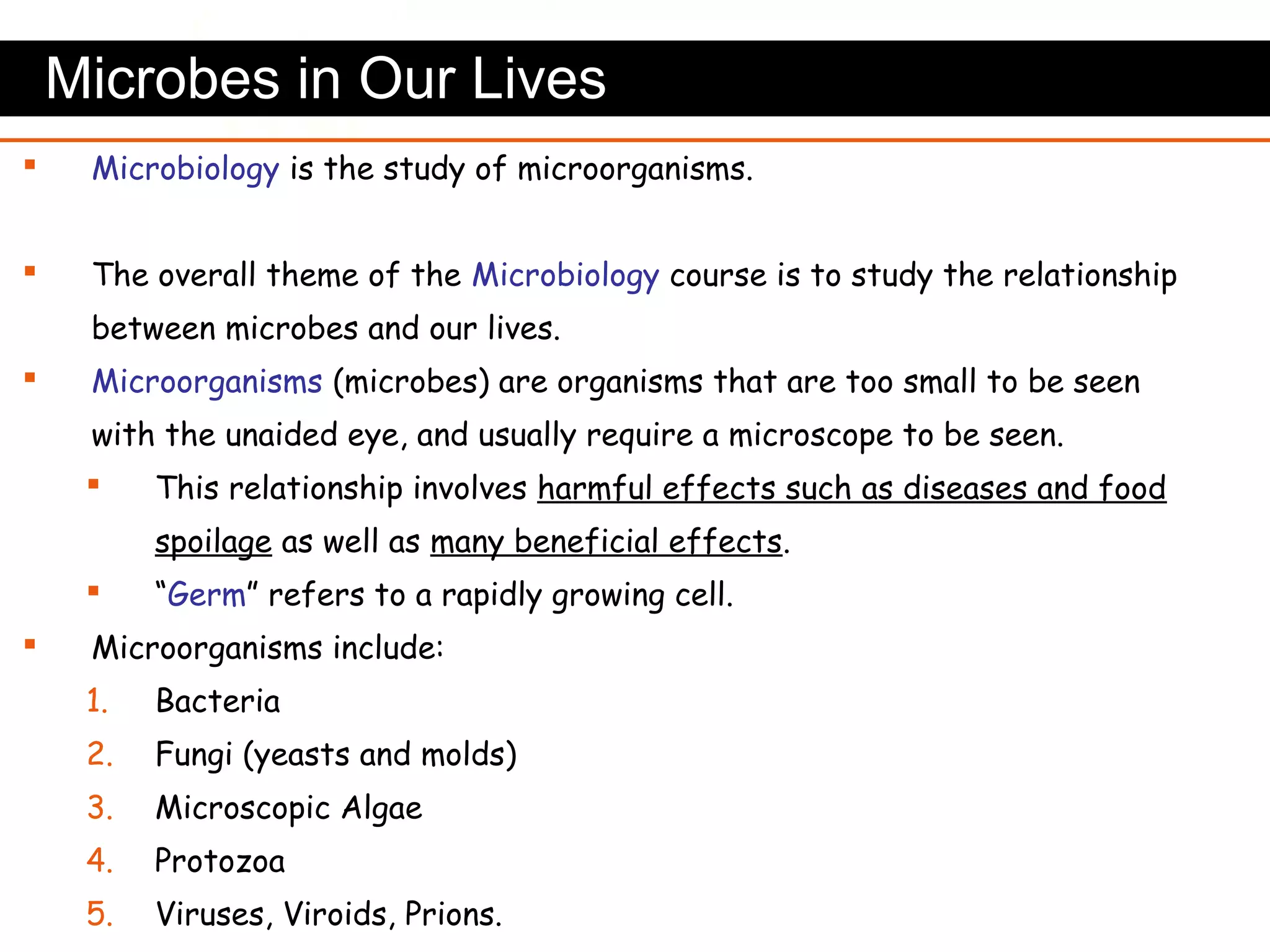 Introduction to microbiology | PPT