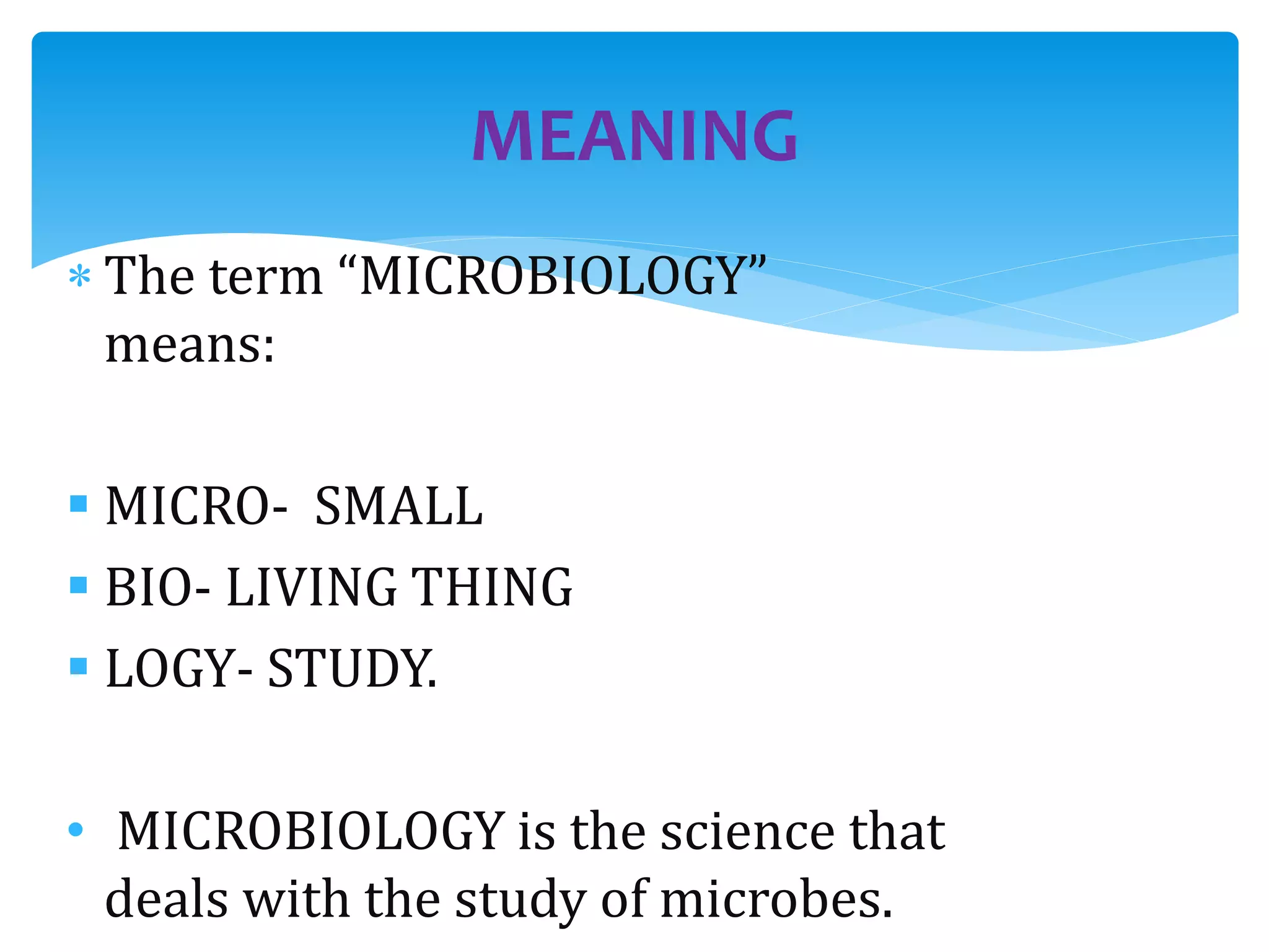 Introduction to microbiology | PPTX