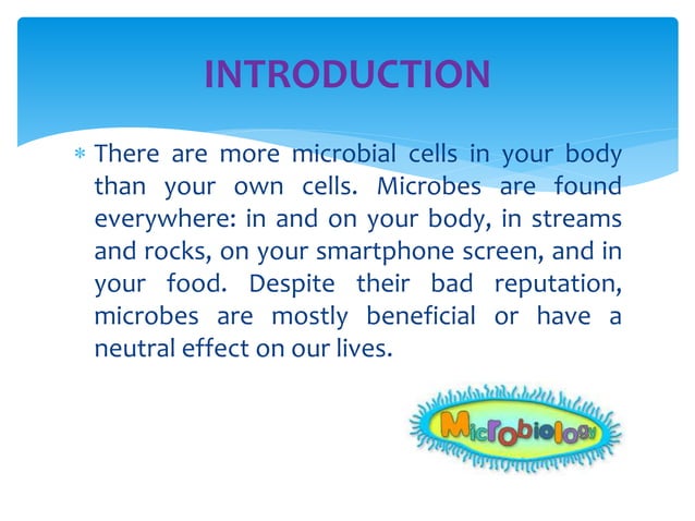 Introduction to microbiology | PPTX