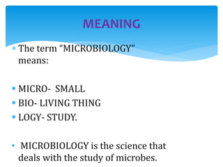 Introduction to microbiology | PPTX