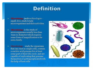 Introduction to microbiology | PPTX