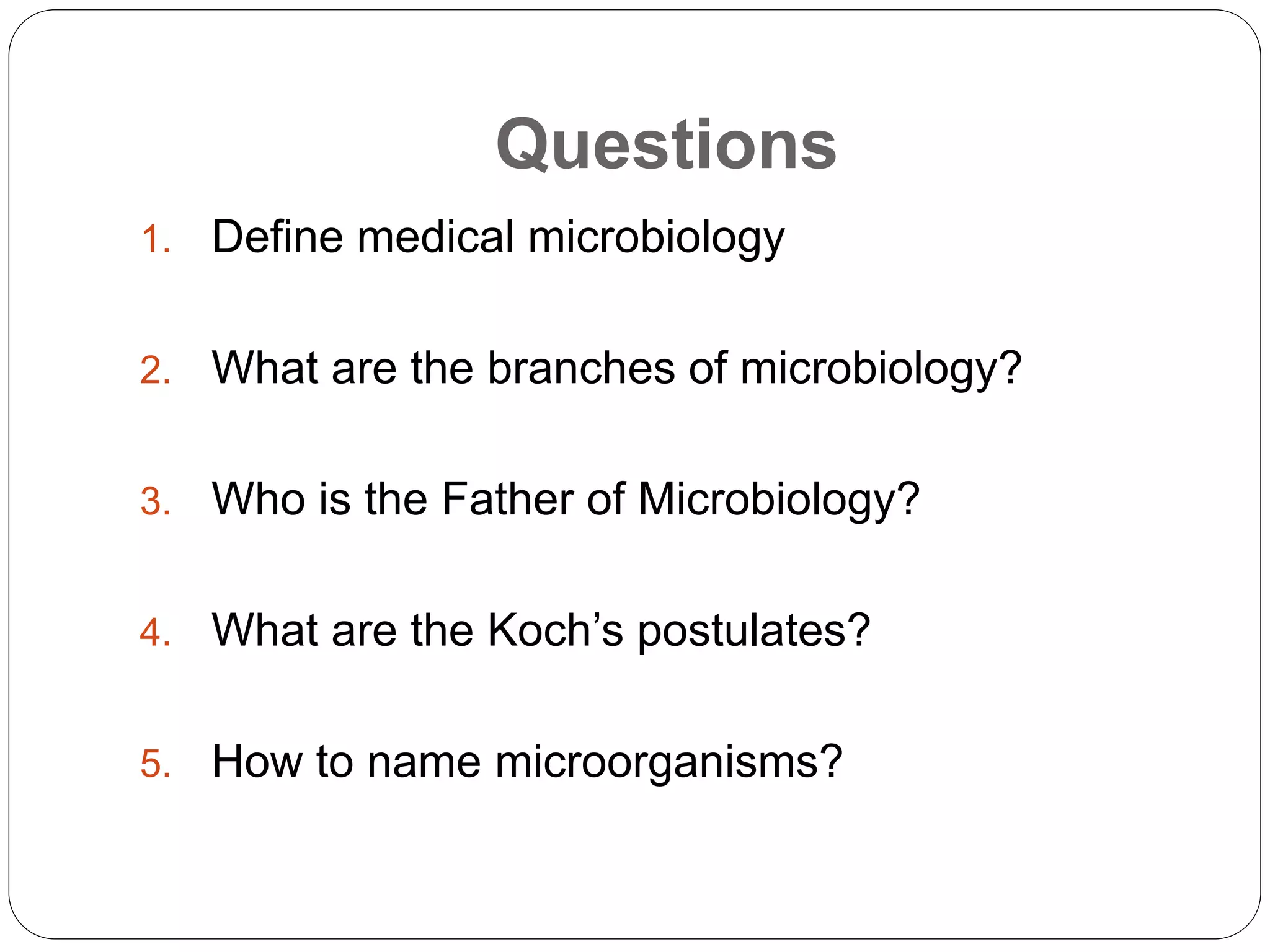 Introduction to microbiology | PPTX | Infectious Diseases | Diseases ...