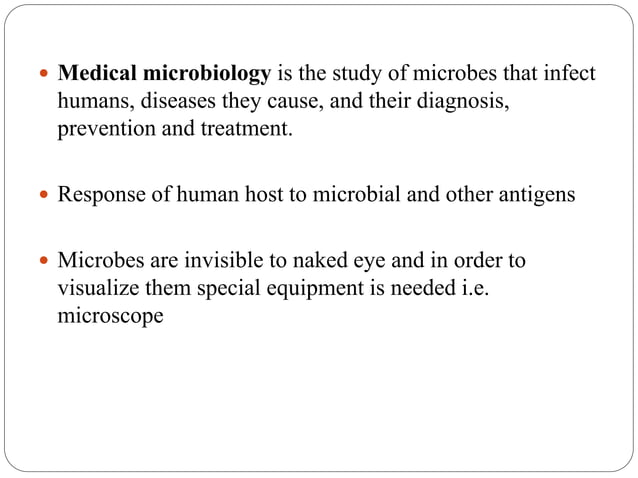 Introduction to microbiology | PPTX | Infectious Diseases | Diseases and Conditions
