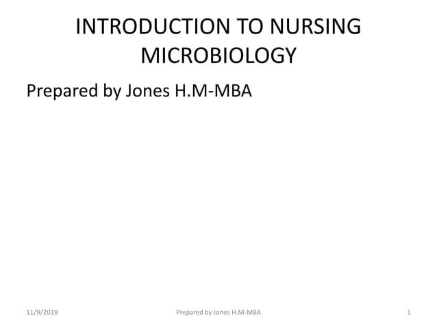 INTRODUCTION TO NURSING MICROBIOLOGY | PPTX | Infectious Diseases ...