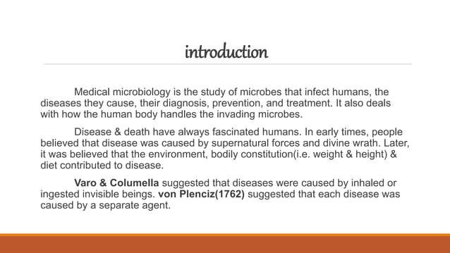Introduction to microbiology | PPT