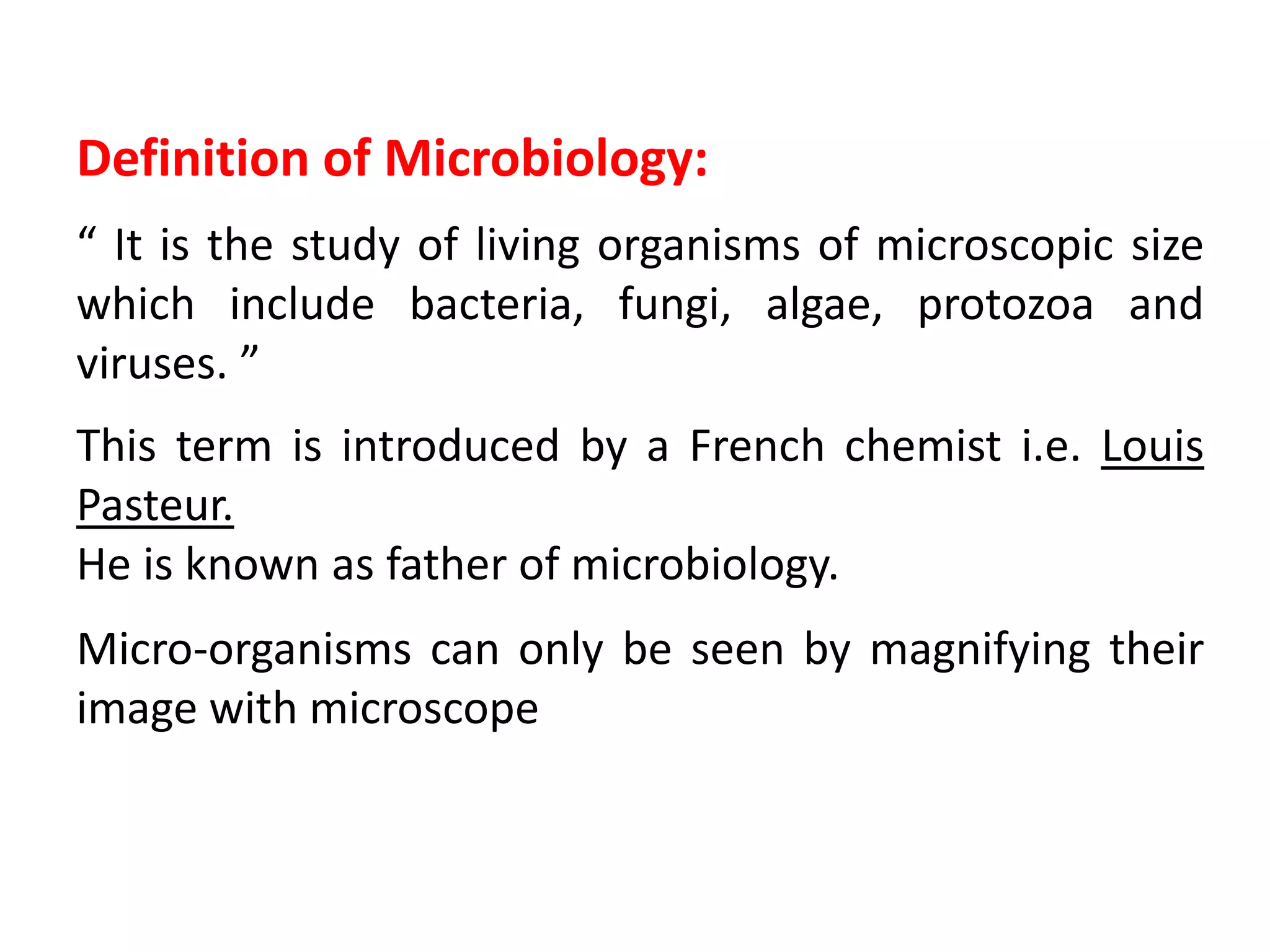 Introduction to microbiology | PPTX