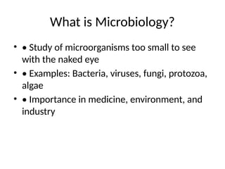 Introduction_to_Microbiology_POWERPOINTPRESENTATION | PPTX