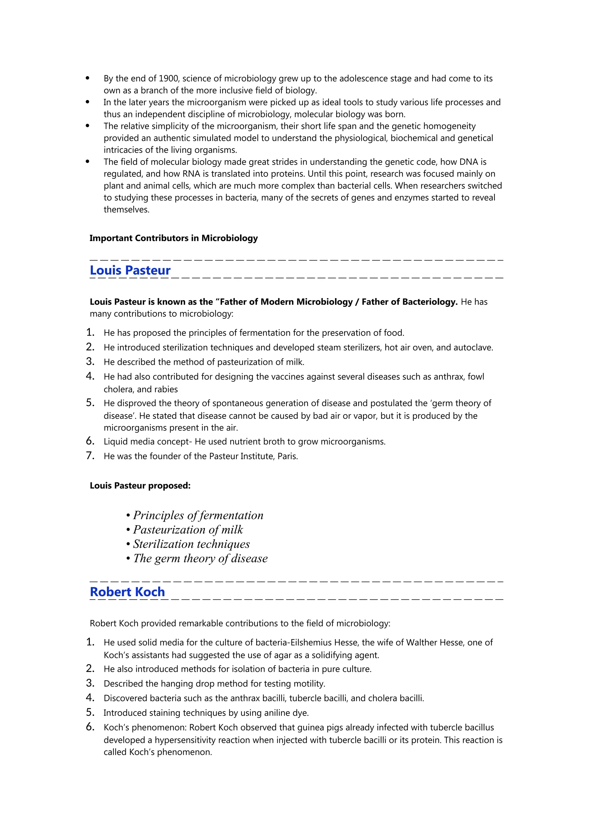 INTRODUCTION TO MICROBIOLOGY 1.docx 1 | PDF