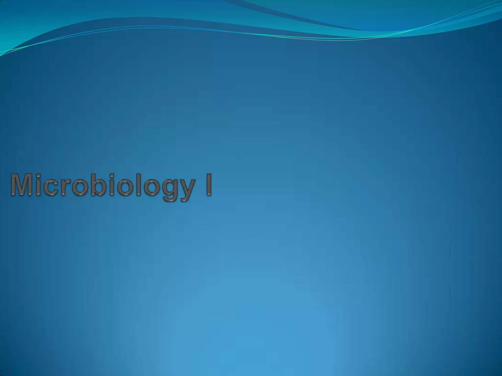 Introduction to microbiology course outline 01 | PPTX