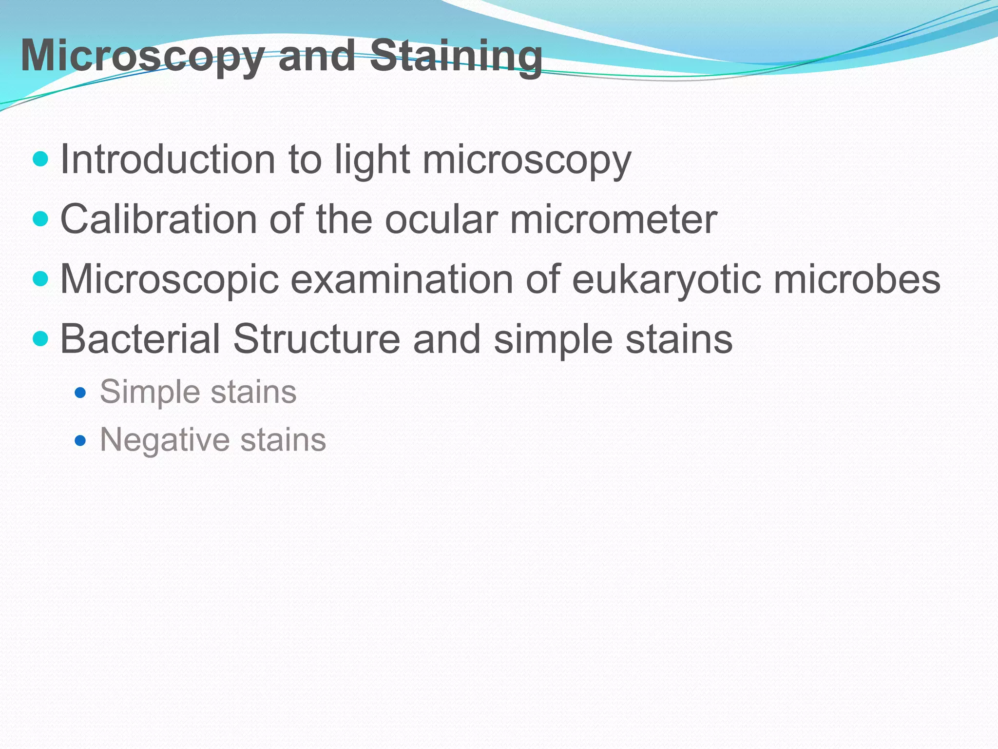 Introduction to microbiology course outline 01 | PPTX