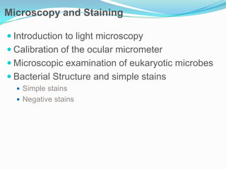 Introduction to microbiology course outline 01 | PPTX