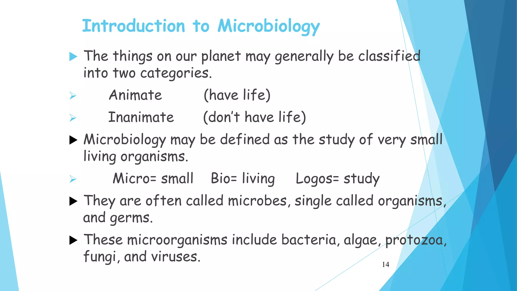 Introduction to microbiology UNIT 1 | PPTX