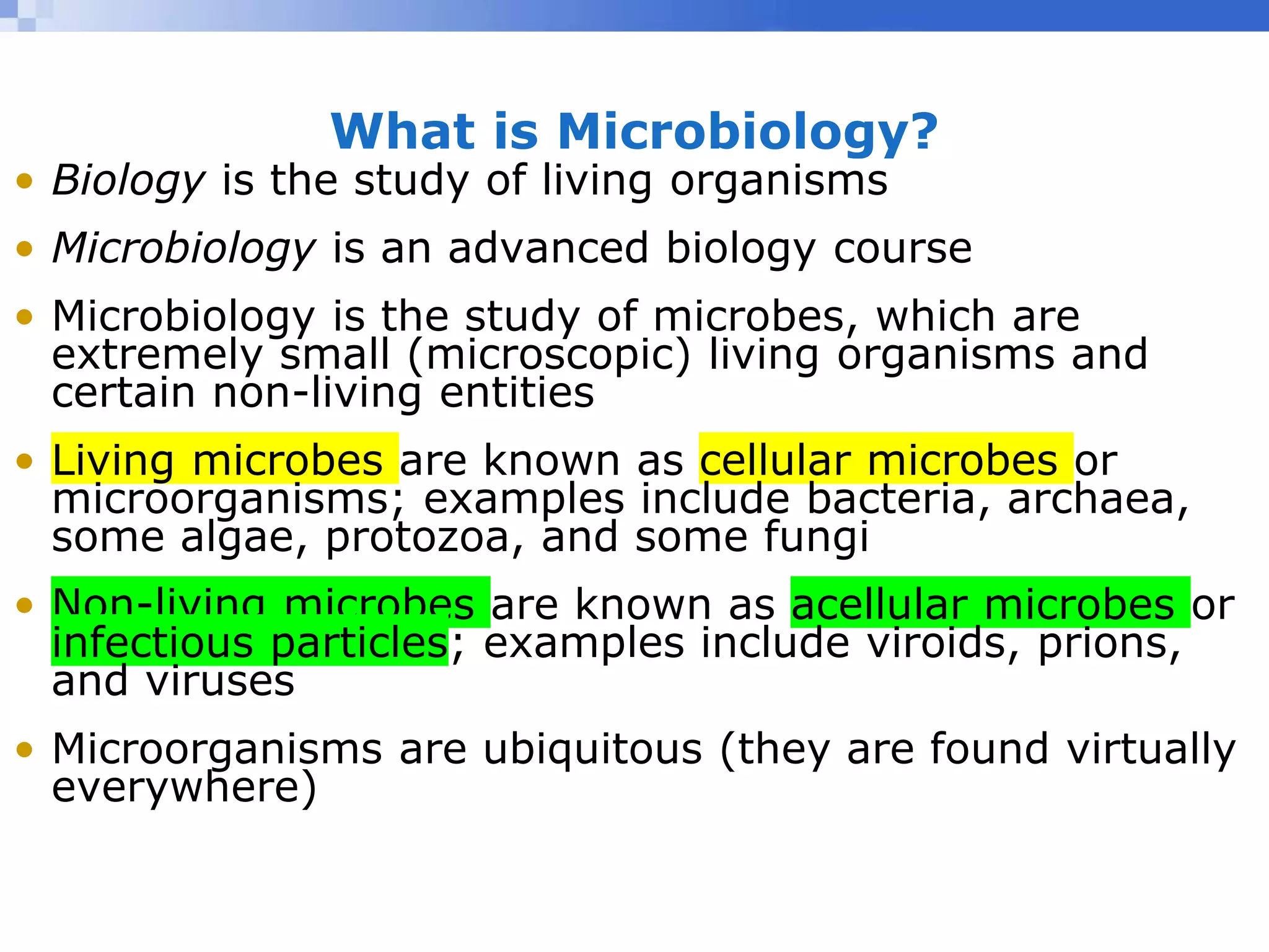 Introduction to Microbiology revised.ppt