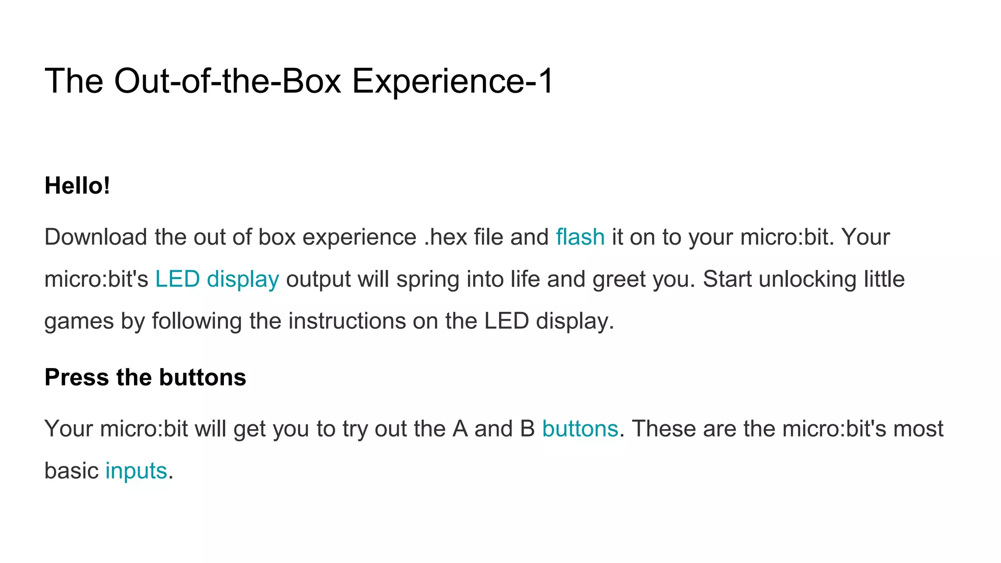 Introduction to microbit | PPTX