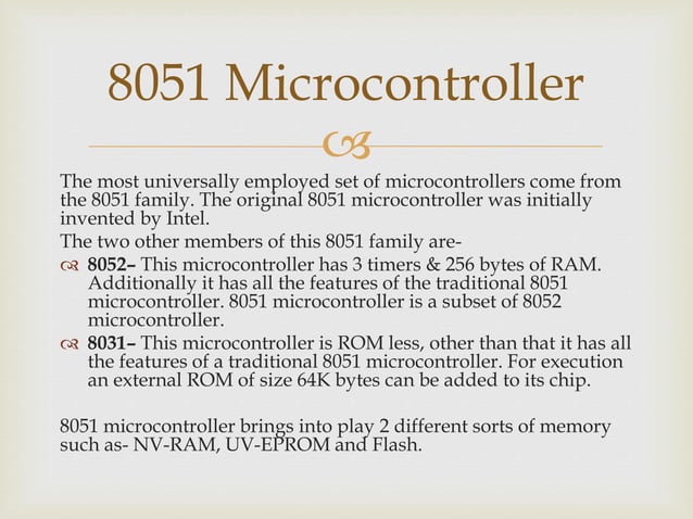 Introduction to Microcontroller | PPT Introduction to Microcontroller | PPT