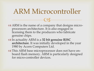 Introduction to Microcontroller | PPTX