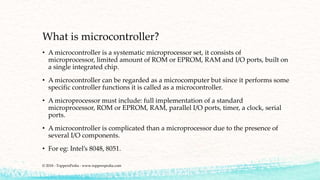 Introduction to Micro-Controller. | PPTX | Operating Systems | Computer ...
