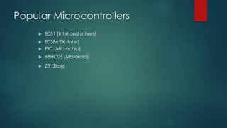 Introduction to microcontroller | PDF