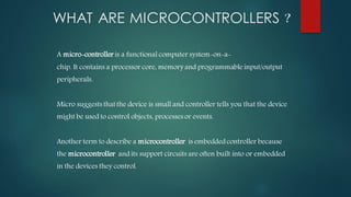 Introduction to microcontroller | PDF | Computing | Technology & Computing