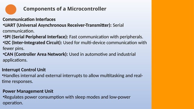 Introduction to Microcontrollers in Embedded systems | PPT