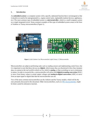 Introduction to microcontrollers and embedded systems | PDF