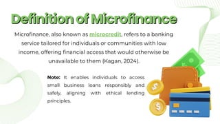 Lesson 1: Introduction to Microfinance (ENTREP-ELEC) | PDF