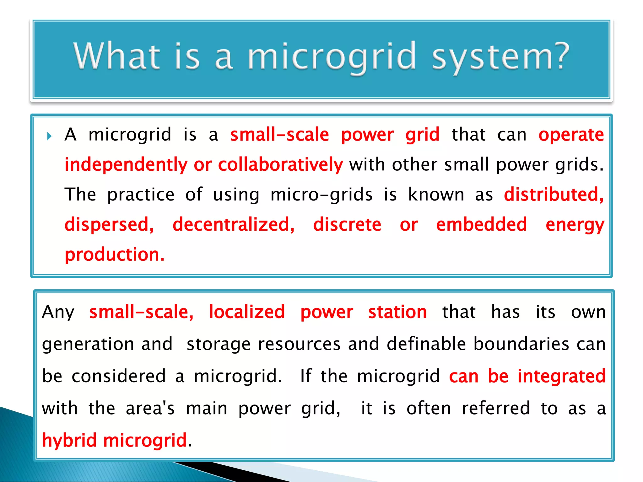 Introduction to Microgrid | PDF