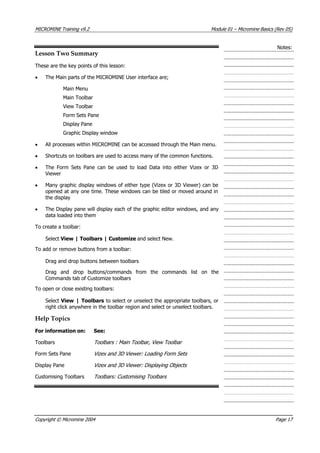 Introduction to micromine | PDF