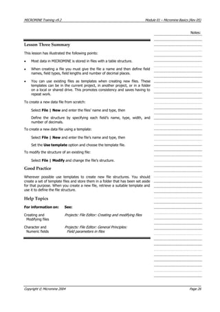 Introduction to micromine | PDF