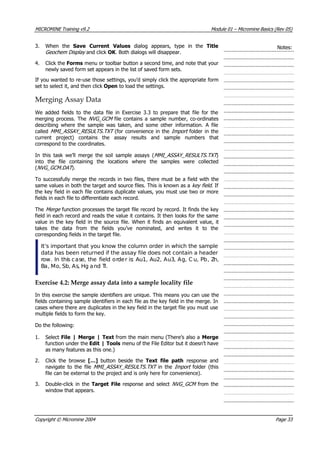 Introduction to micromine | PDF