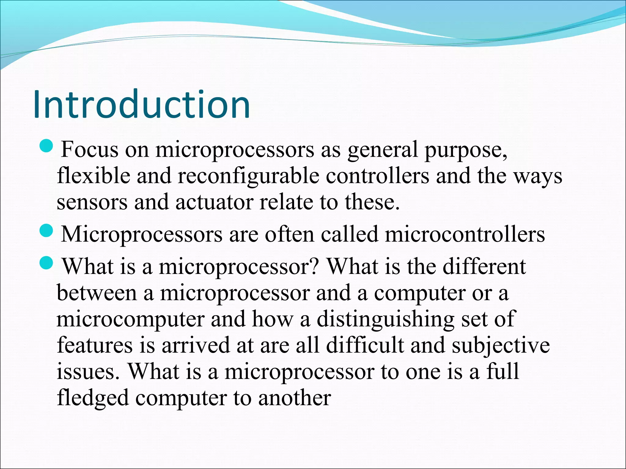 Introduction to microprocessor | PPT