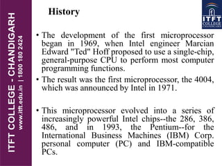 ITFT_Introduction to microprocessor | PDF | Computing | Technology ...