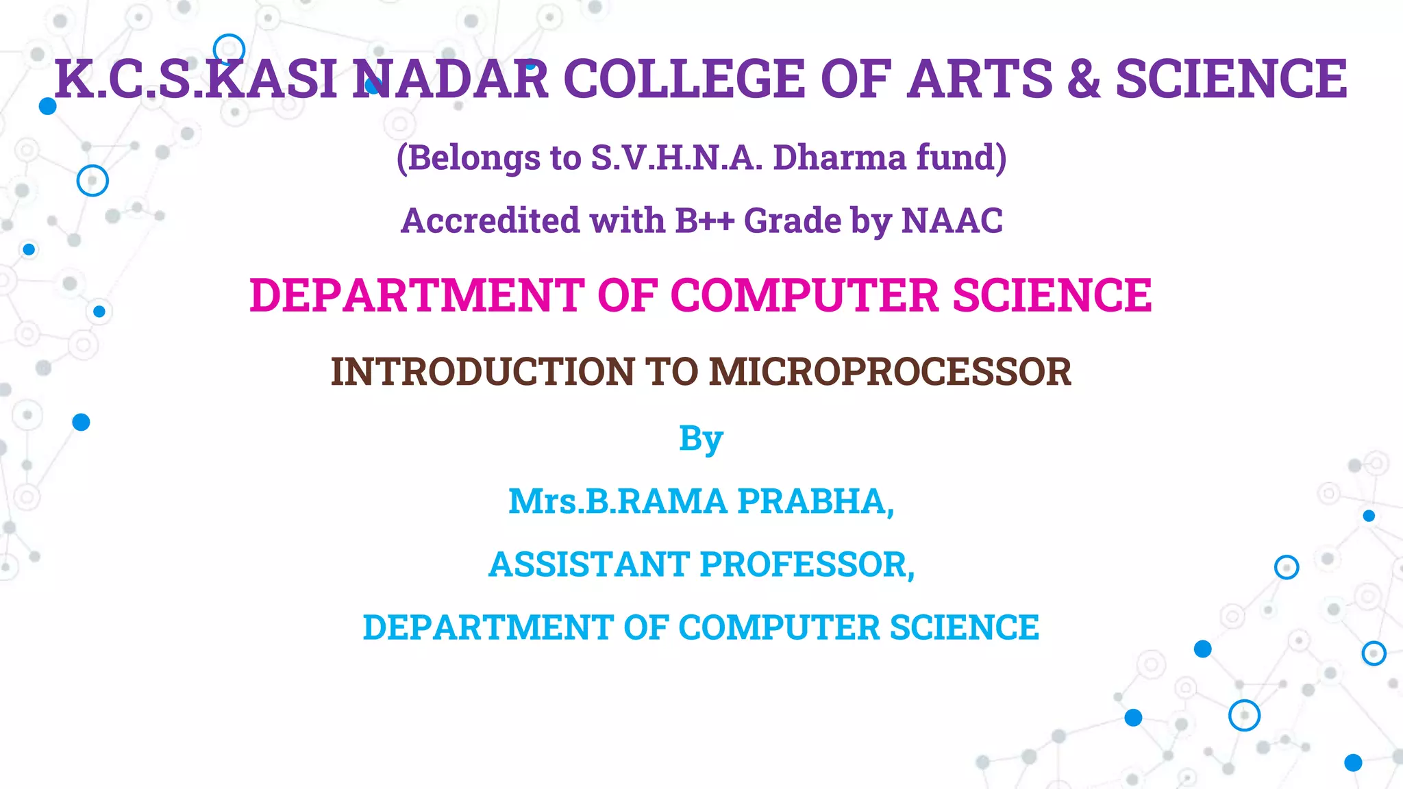 Introduction to microprocessor | PPT