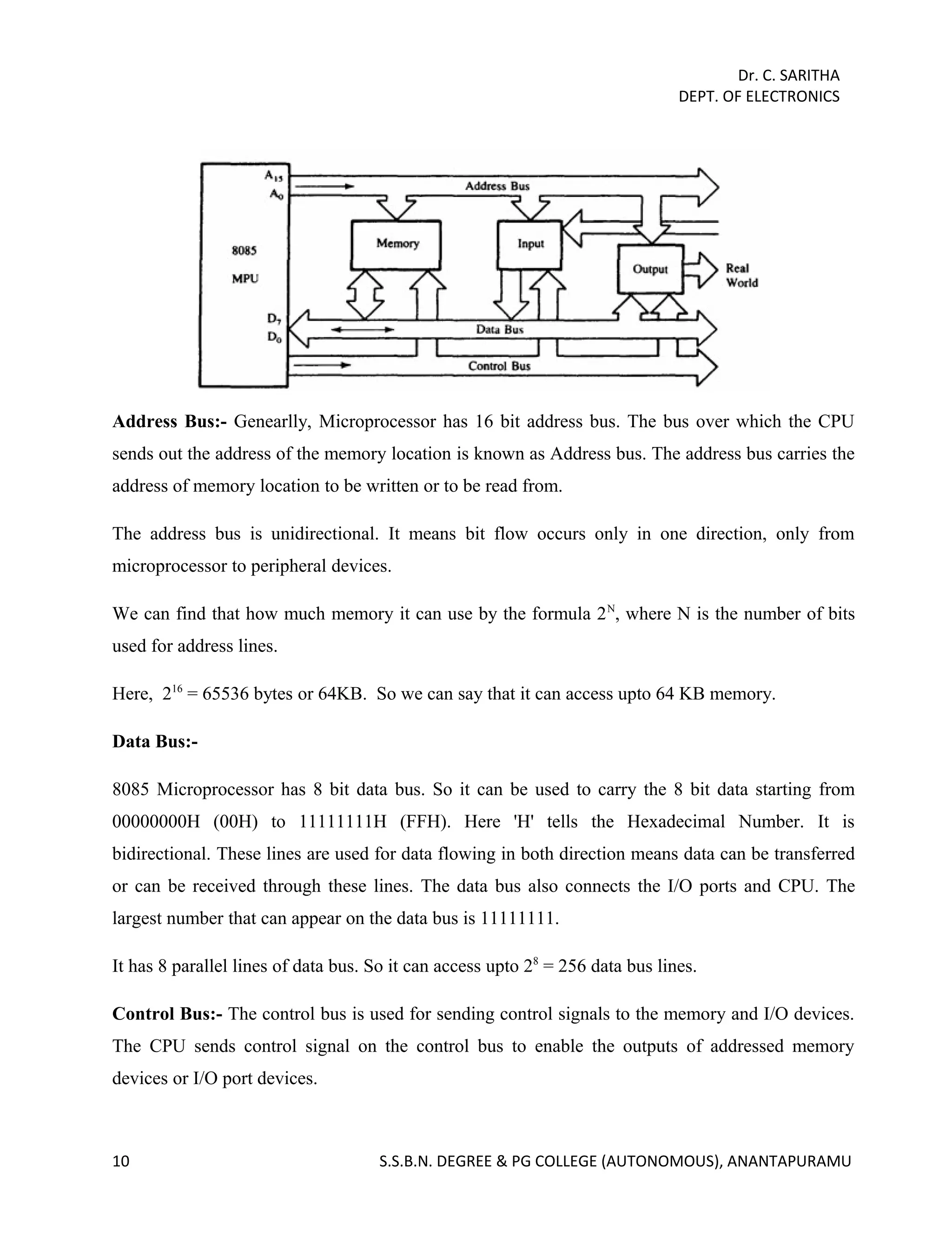 Introduction To Microprocessor Notes Doc Computing Technology And Computing