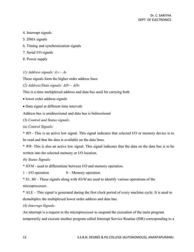 Introduction To Microprocessor Notes Pdf