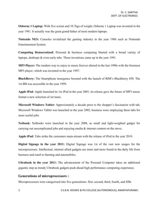 Introduction to microprocessor notes | DOC | Computing | Technology ...