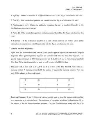 Introduction to microprocessors notes | PDF