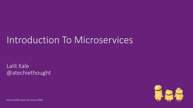 Introduction To Microservices | PPTX