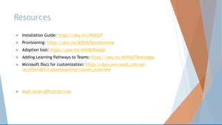Introduction to microsoft 365 learning pathways | PPTX