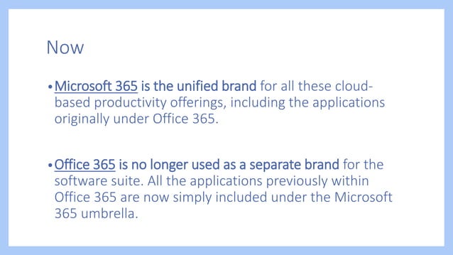 Introduction to Microsoft 365 (Office 365).pptx | Computer Software and Applications | Computing
