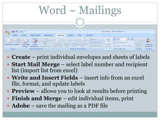 Introduction to Microsoft Office | PPTX