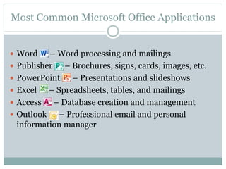 Introduction to Microsoft Office | PPTX
