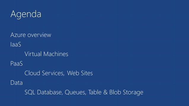 Introduction to Microsoft Azure | PPTX
