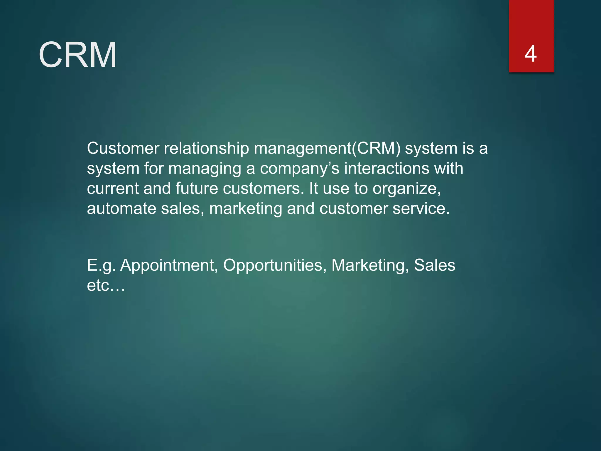 Introduction to microsoft dynamic crm | PPT