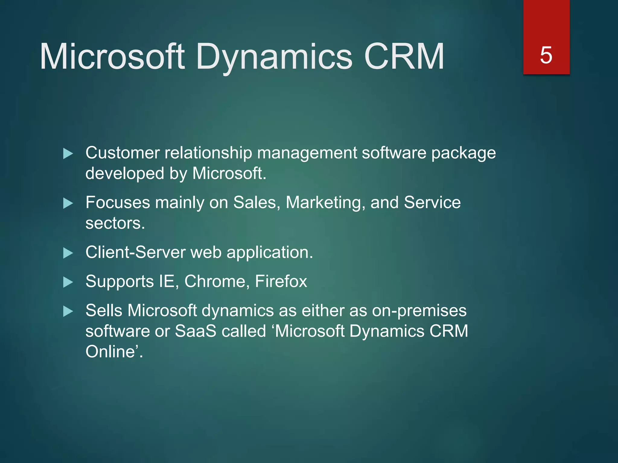 Introduction to microsoft dynamic crm | PPT