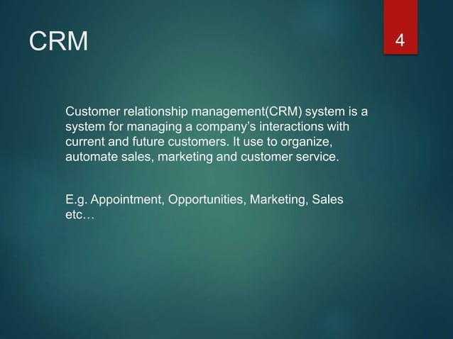 Introduction to microsoft dynamic crm | PPT