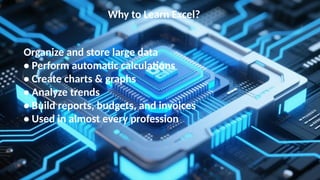 Introduction to Microsoft Excel and its history | PPTX