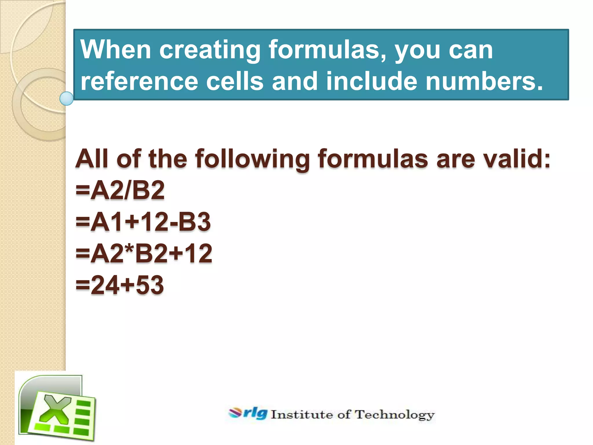 Introduction to microsoft excel 2007 | PPTX | Computing | Technology & Computing
